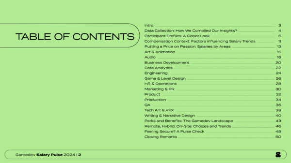 Gamedev Salary Pulse 2024 - 8Bit Recruitment
